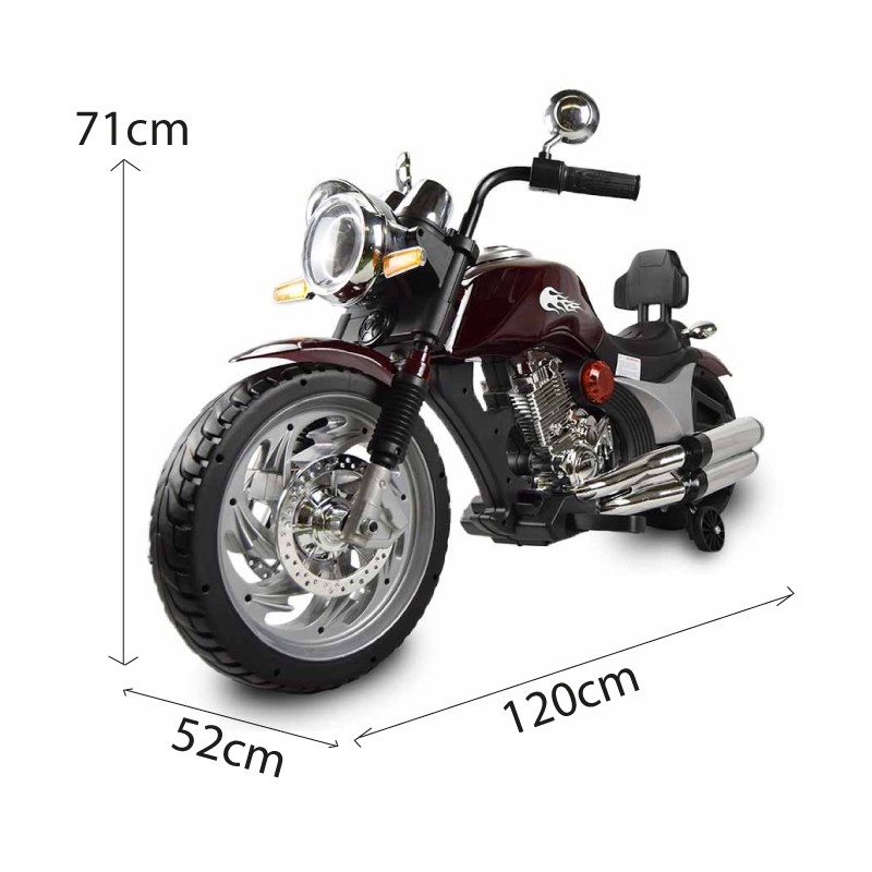 Elektro-Motorrad für Kinder ATAA American Chooper mit echten und am...